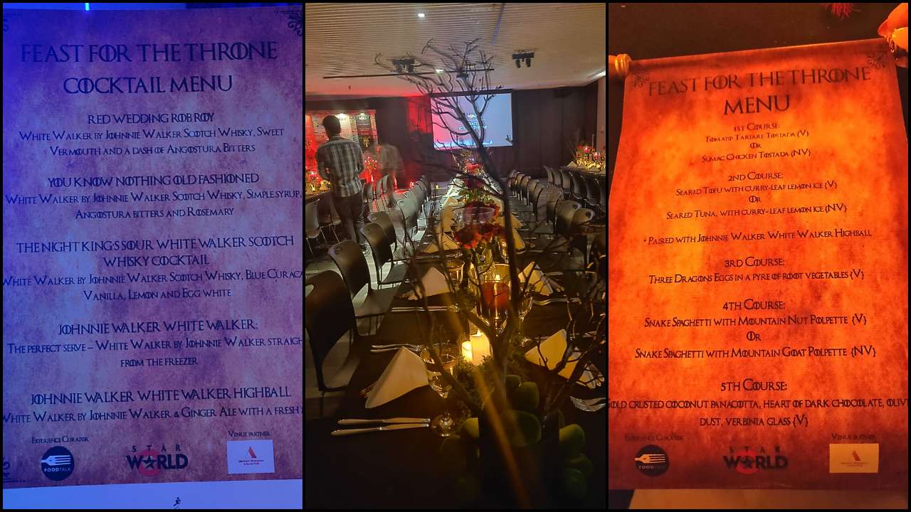I sat down for a 5-course-meal inspired by iconic 'Game of Thrones ...