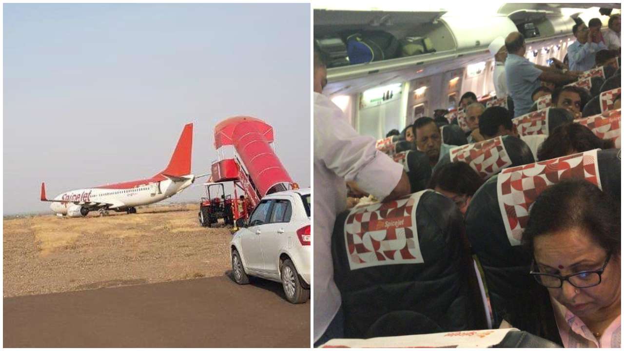Close shave for SpiceJet passengers as plane overshoots Shirdi Airport ...