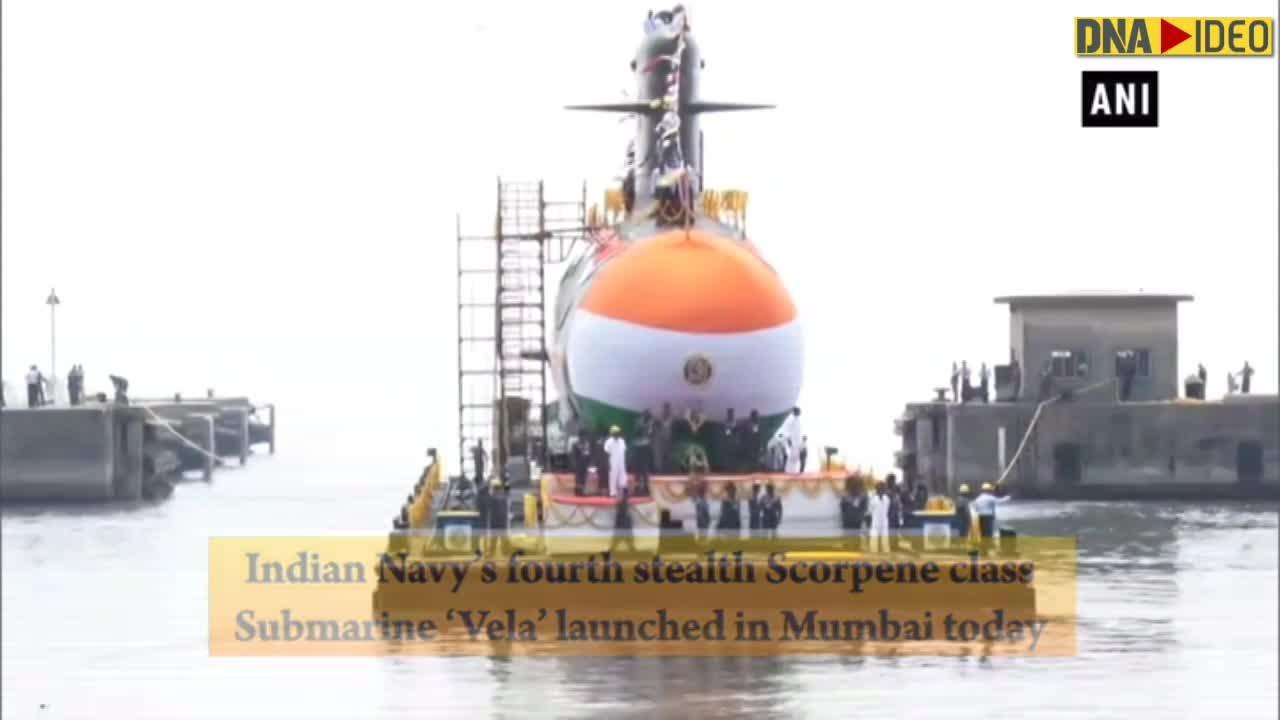 Submarine ‘Vela’ of Project 75 launched in Mumbai