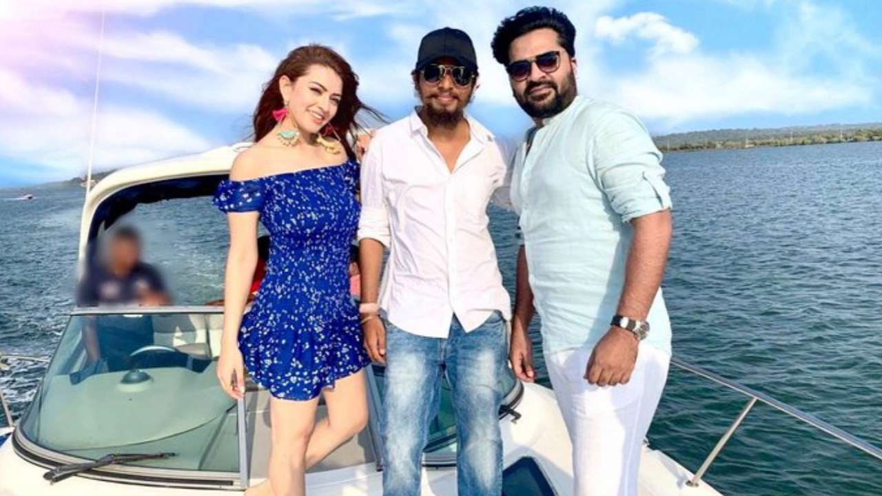 Ex-couple Hansika Motwani and Simbu reunite on the sets of her 50th ...