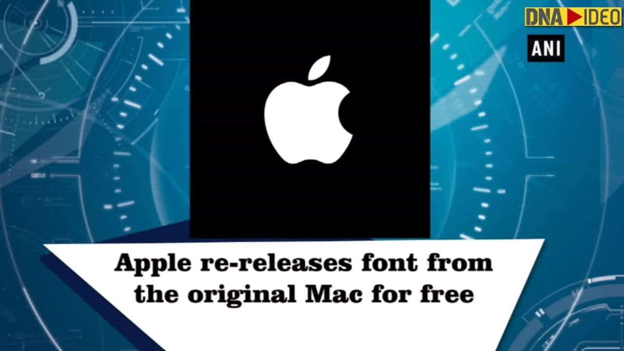 Apple re-releases font from the original Mac for free