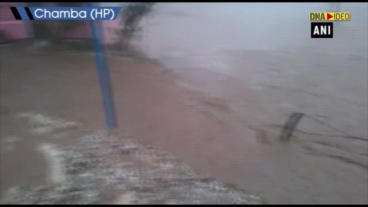 Houses & roads damaged due to heavy rainfall in Himachal Pradesh's Chamba