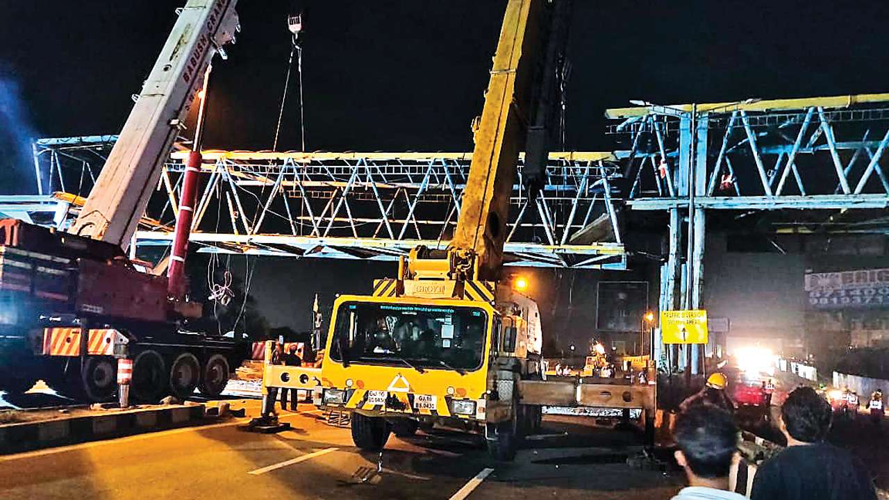 Mumbai's first skywalk razed to make way for flyover