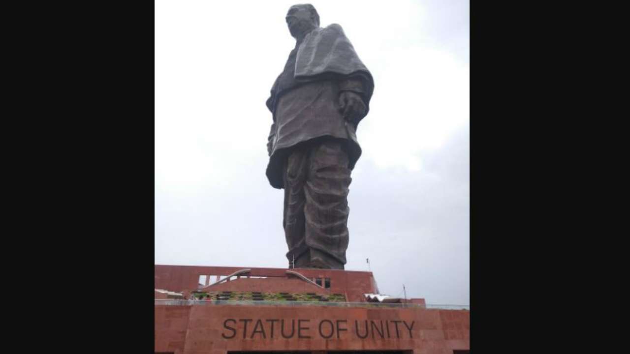 'Designed that way,' says Statue of Unity official as rainwater enters ...