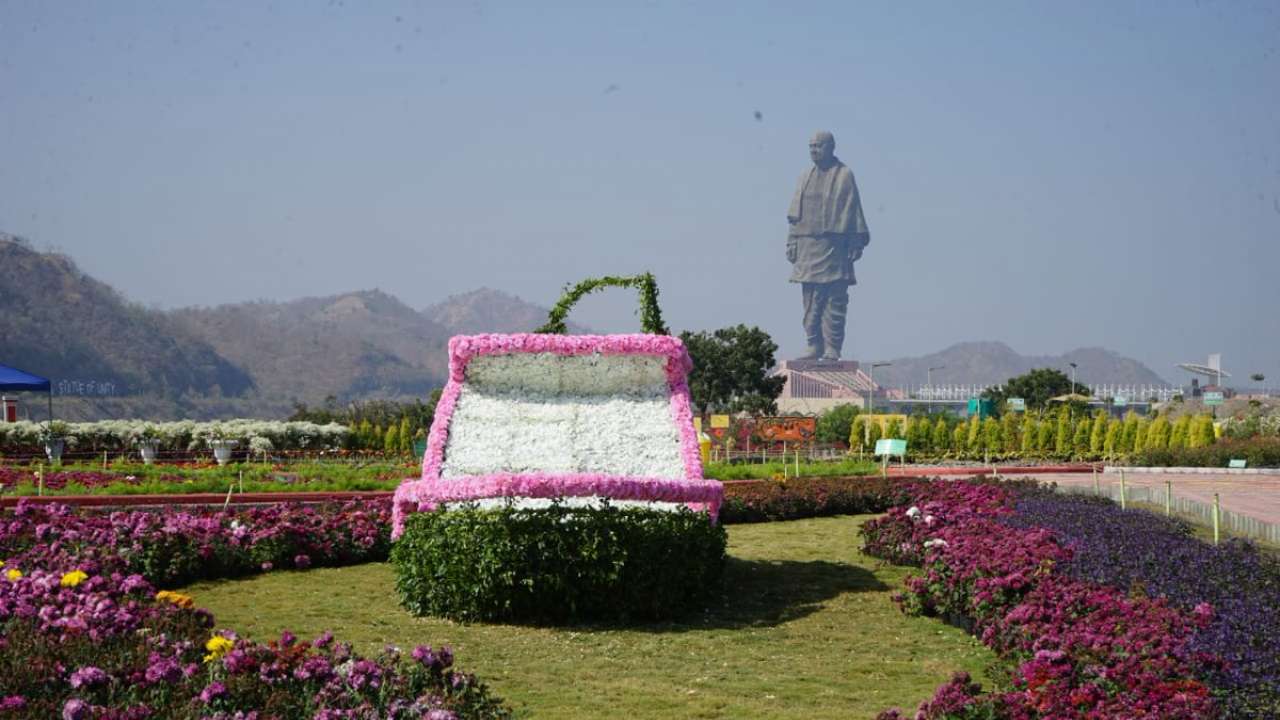 'Designed that way,' says Statue of Unity official as rainwater enters ...