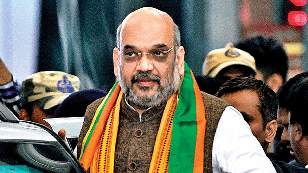 BJP president Amit Shah on a two-day visit to Ahmedabad