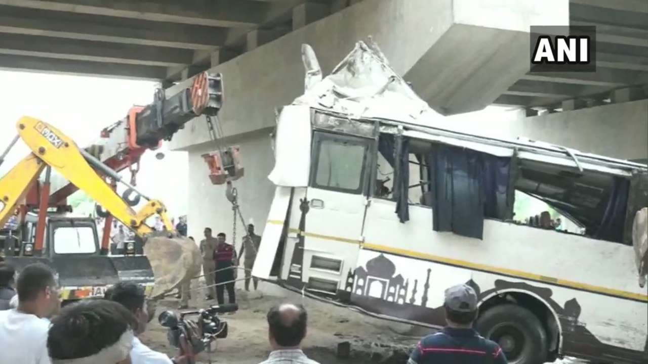 Agra: At least 29 dead after UP Roadways bus falls into drain on Yamuna Expressway