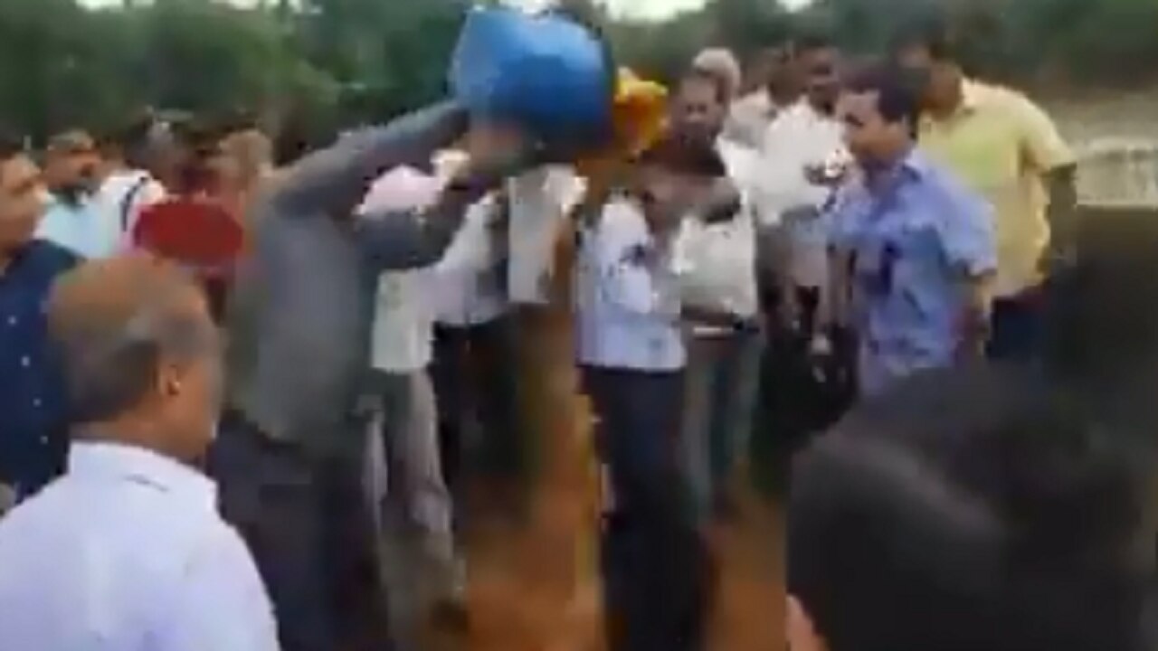 Congress MLA Nitesh Rane, booked for throwing mud at engineer, sent to ...