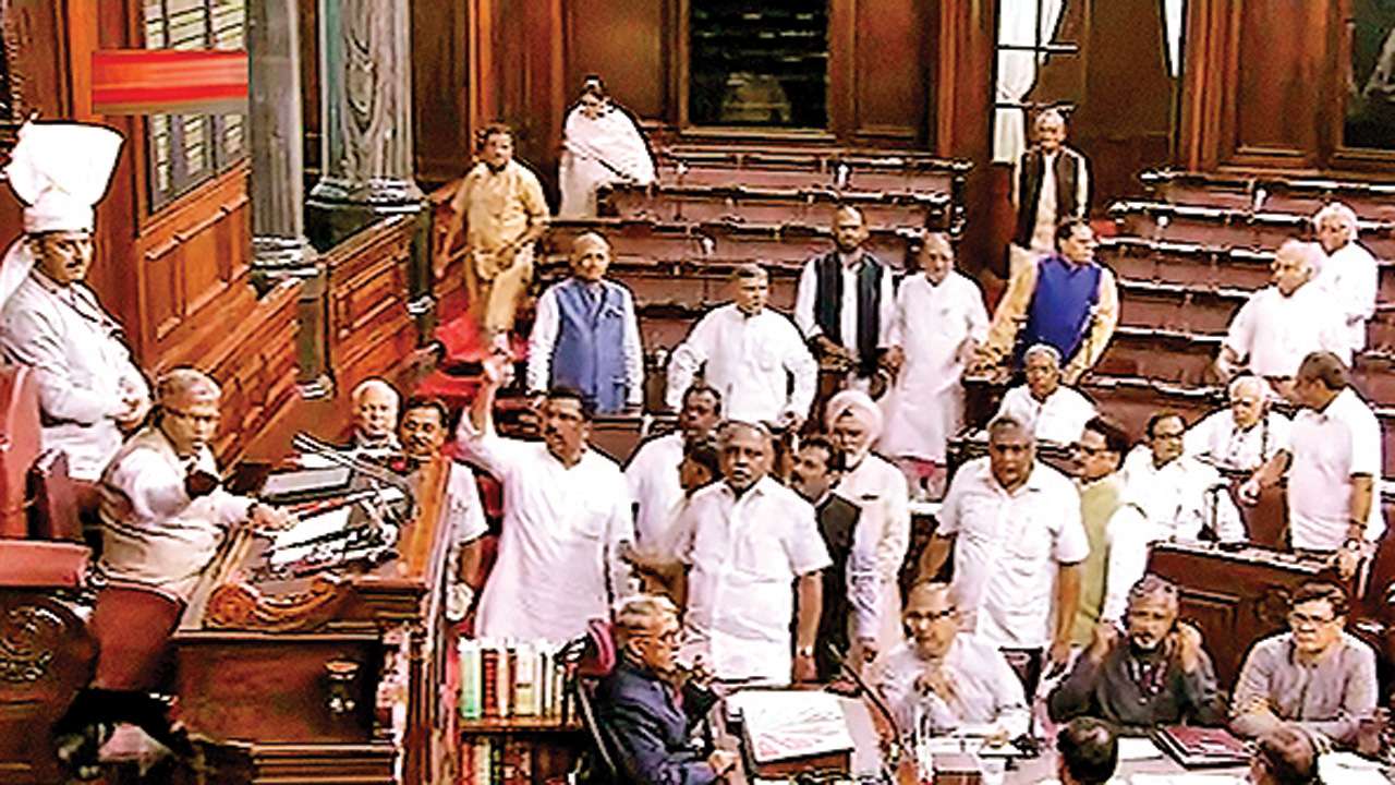 Karnataka logjam in Rajya Sabha again