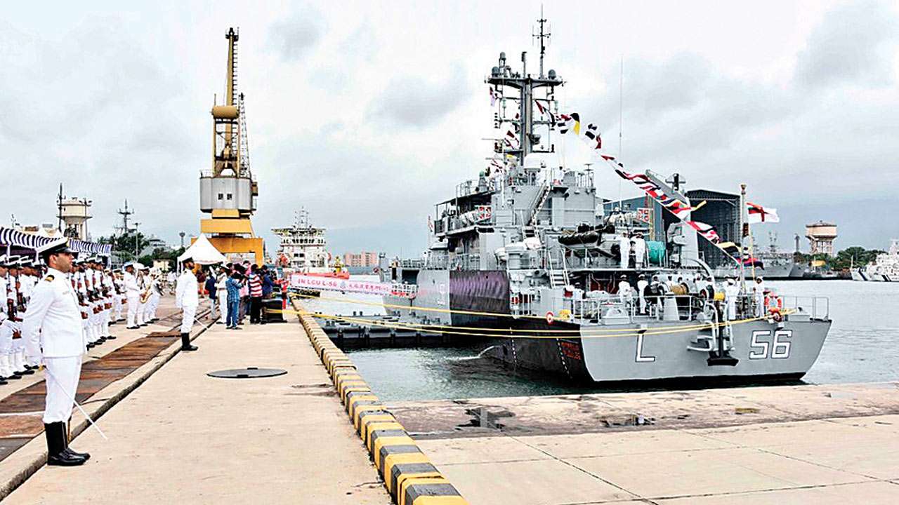 Indian Navy inducts 100th warship built by Kolkata-based firm