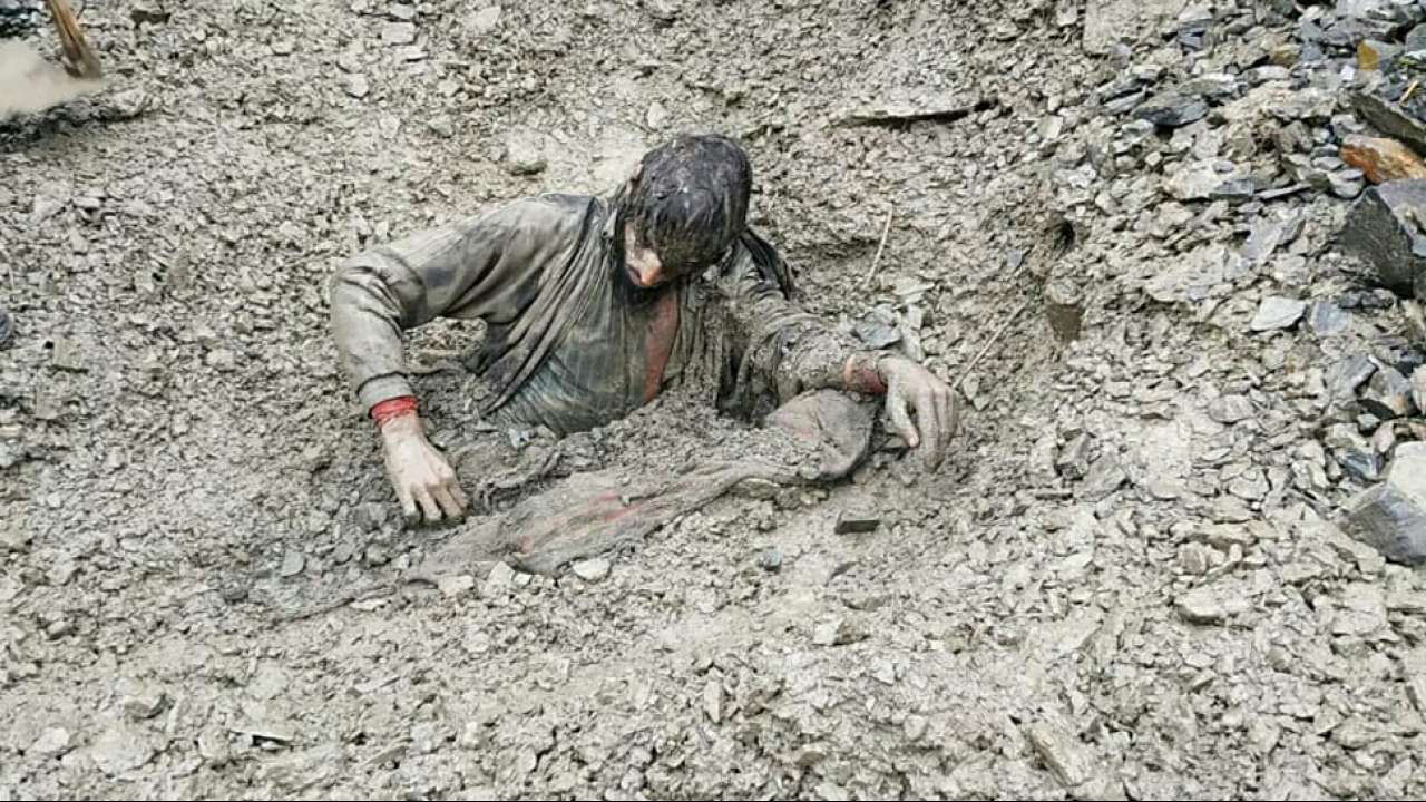 CRPF, Army personnel rescue man trapped overnight in landslide on Jammu ...