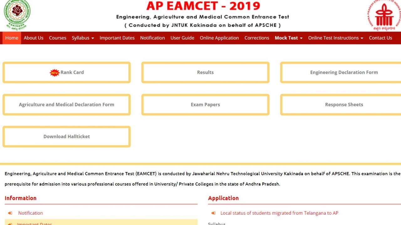 AP-EAMCET allotment released on sche.ap.gov.in