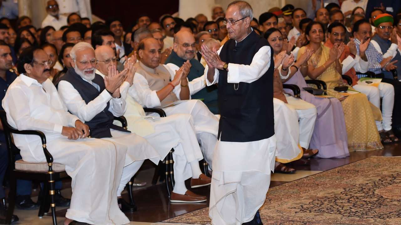 Honour To Witness You Receiving The Bharat Ratna Pm Modi Tells Pranab