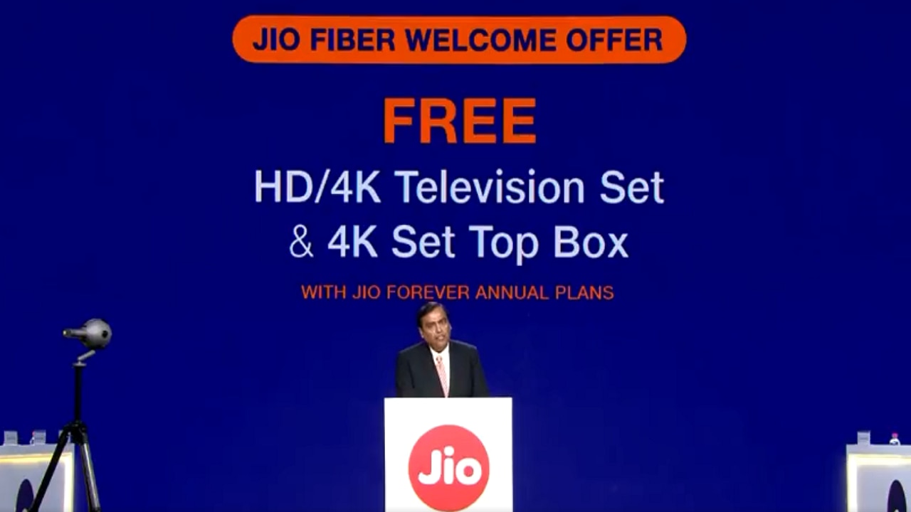Jio Fiber services from Sep 5, free HD or 4K LED TV with 4K set-top box ...