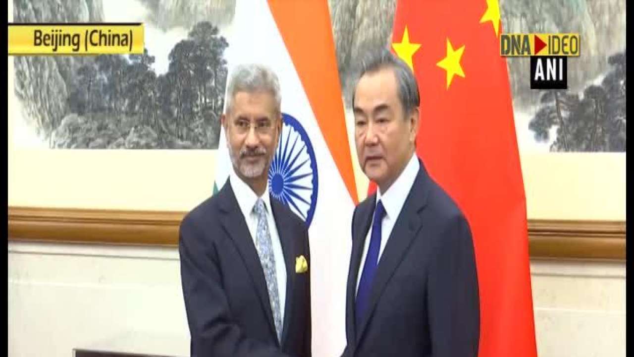 EAM Jaishankar meets Chinese counterpart Wang Yi EAM Jaishankar meets Chinese counterpart Wang Yi