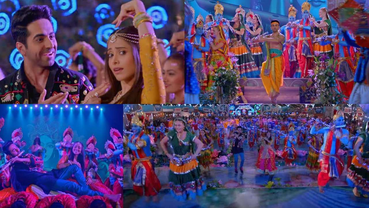 Ayushmann Khurrana-Nushrat Bharucha's 'Dream Girl' song 'Radhe Radhe ...