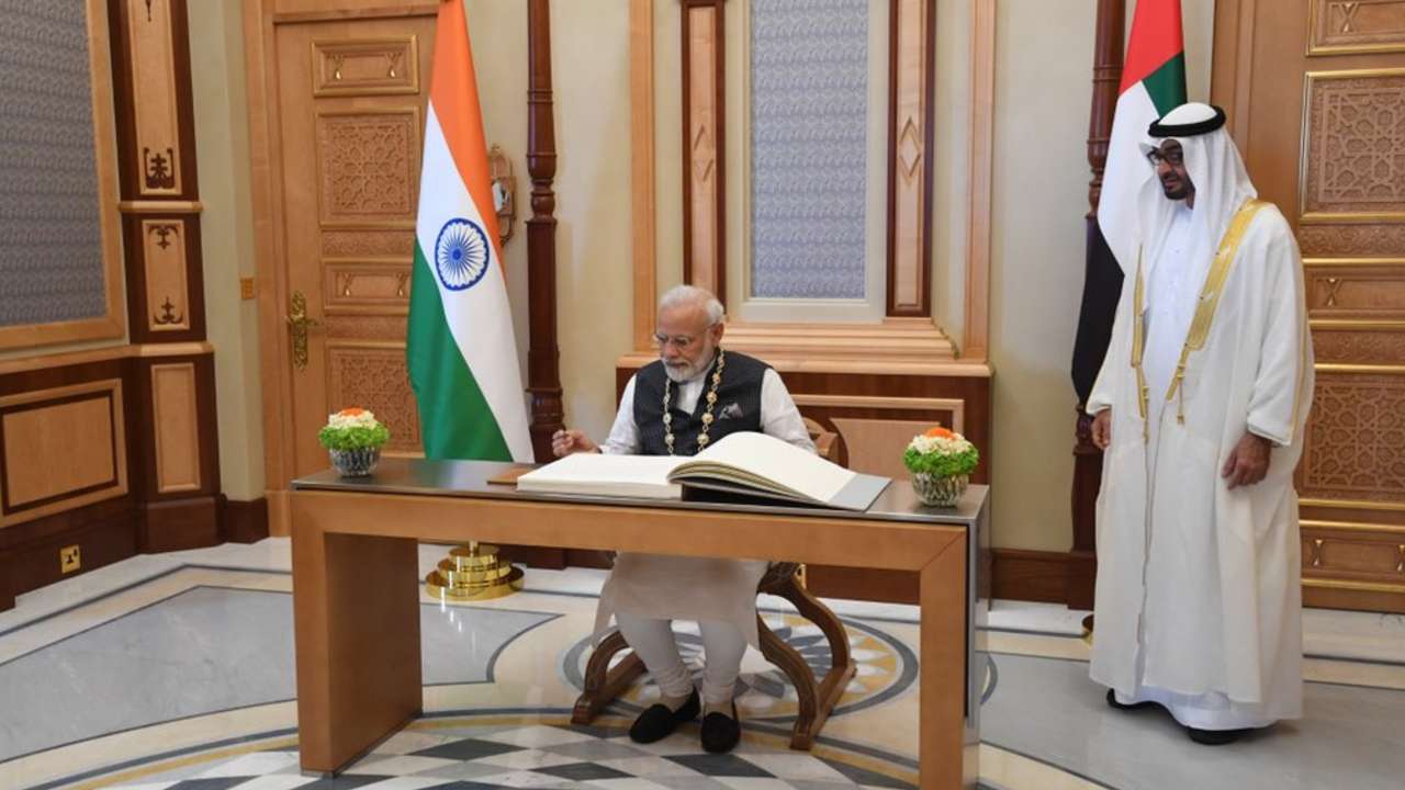Modi in Gulf: Prime Minister receives UAE's highest civilian award ...
