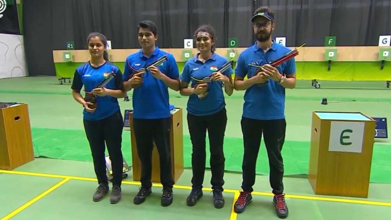 ISSF World Cup: Manu Bhaker-Saurabh Chaudhary defeat Yashaswini Deswai ...