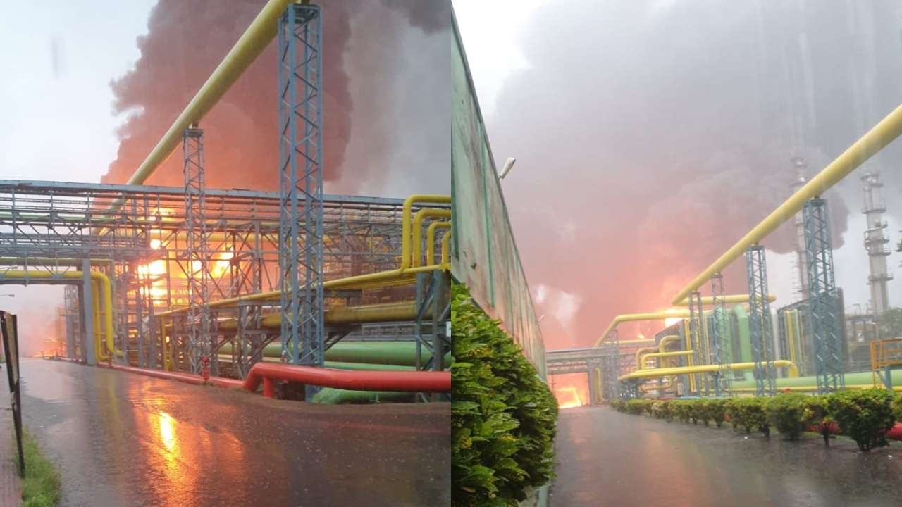 At least 4 dead after massive fire breaks out at ONGC plant in Navi ...