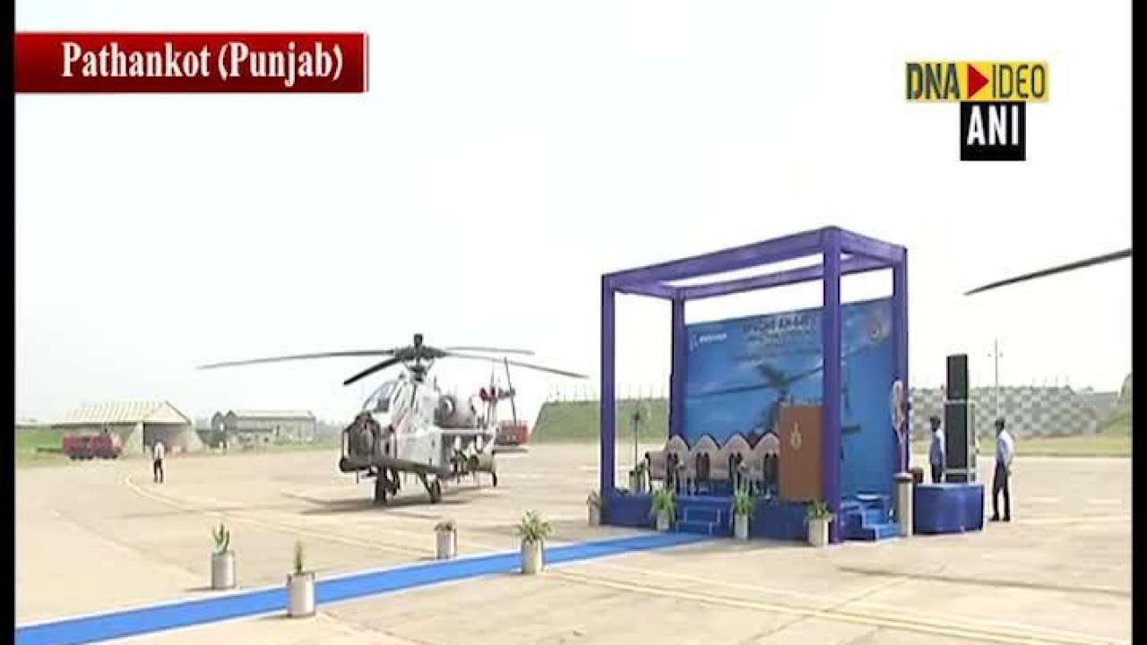 Apache helicopter of IAF ready to be inducted at Pathankot Air Base