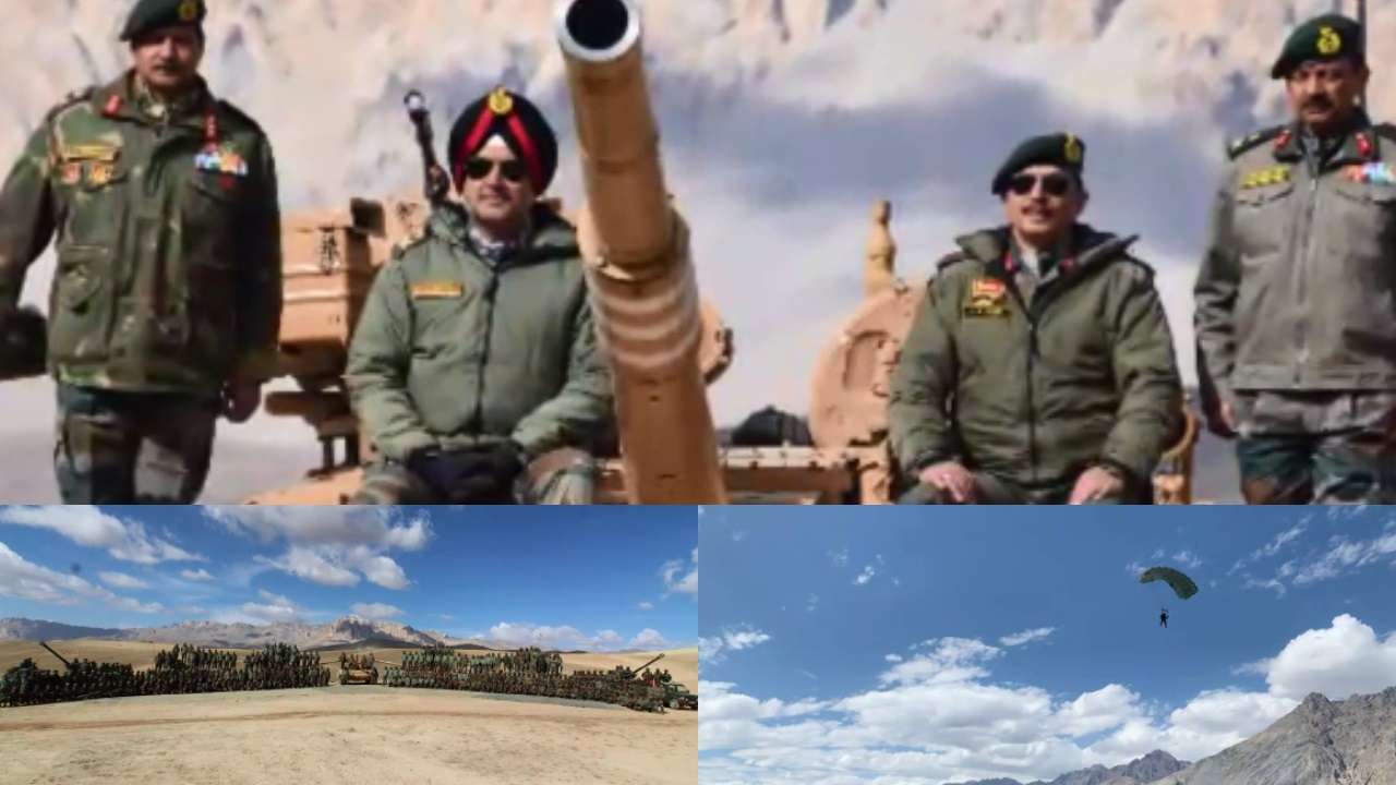 Watch: Battle-ready Indian Army show their preparedness in integrated ...