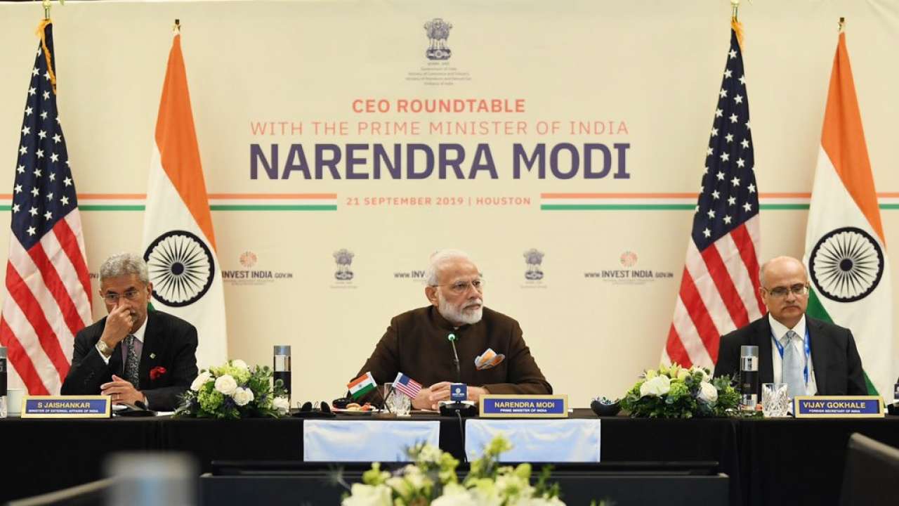 Modi in US: PM holds round table meeting with energy sector CEOs in Houston