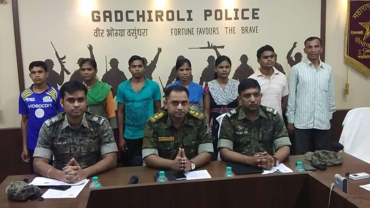7 Naxals surrender in Maharashtra's Gadchiroli