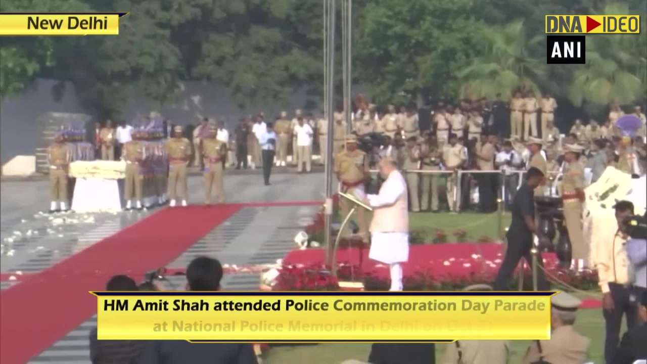 HM Shah attends Police Commemoration Day Parade in Delhi