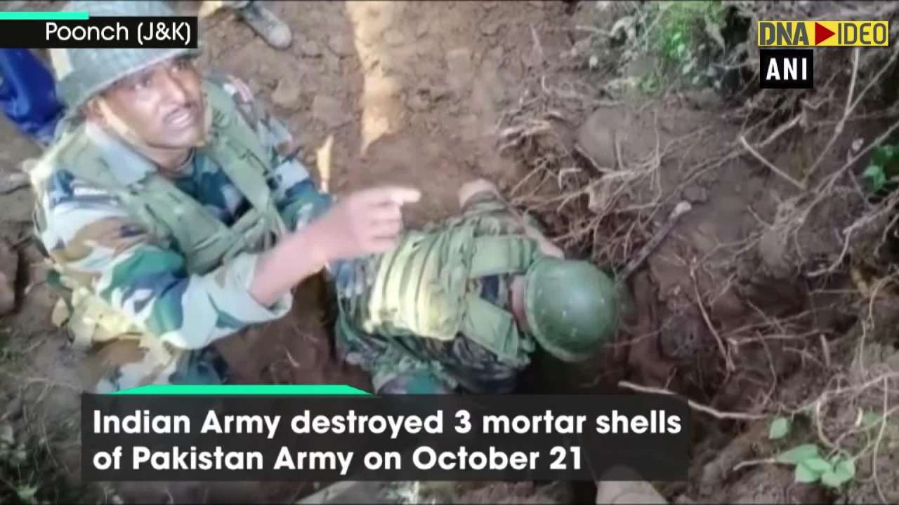 Watch: Indian Army destroys 3 mortar shells of Pakistan Army