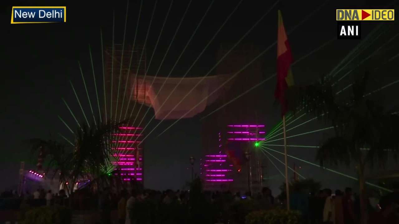 2nd day of laser light show dazzles Delhiites