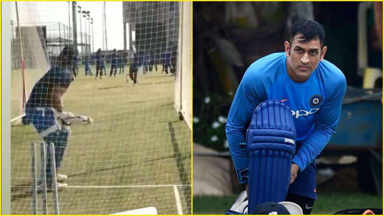 Watch: MS Dhoni's first net session in four months triggers talks of ...