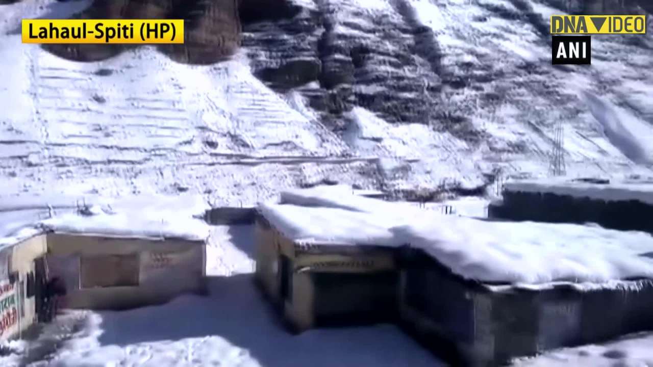 Lahaul-Spiti turns milky white following heavy snowfall