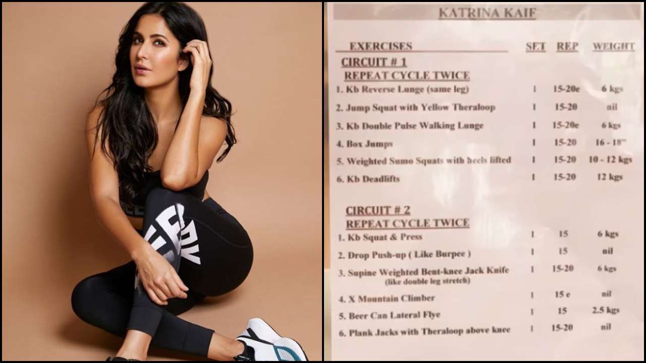 Katrina Kaif gives a glimpse of her workout routine and it will make ...