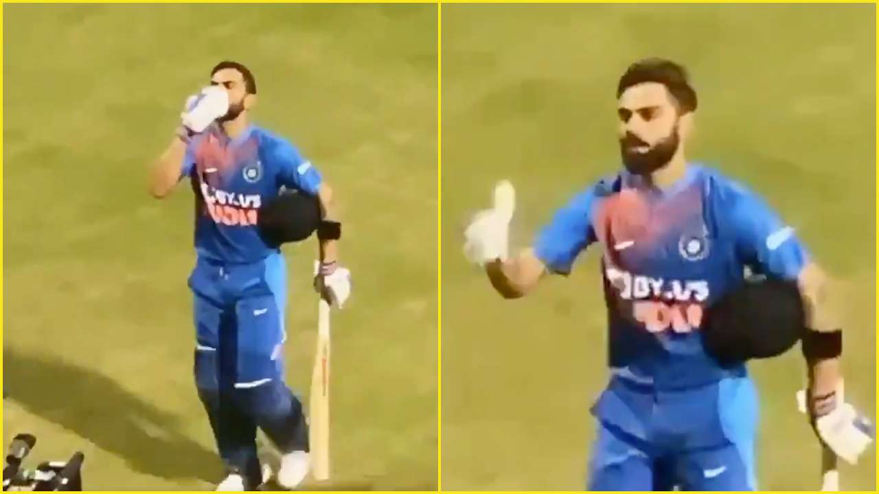 Watch: Virat Kohli blows kiss to Anushka Sharma on 2nd marriage ...