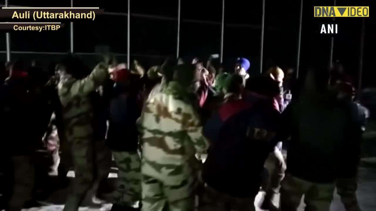Watch: ITBP jawans celebrate New Year in Auli