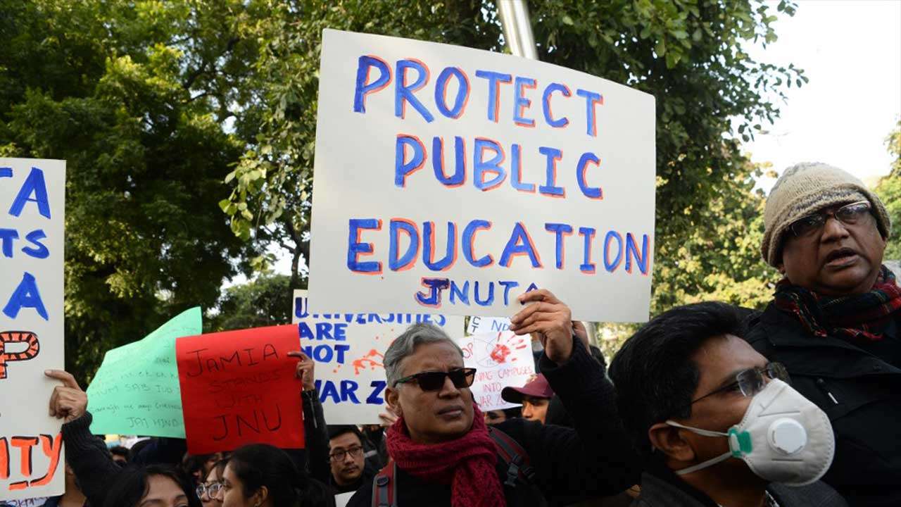 JNU VC sets up committee to probe Sunday violence as students demand ...