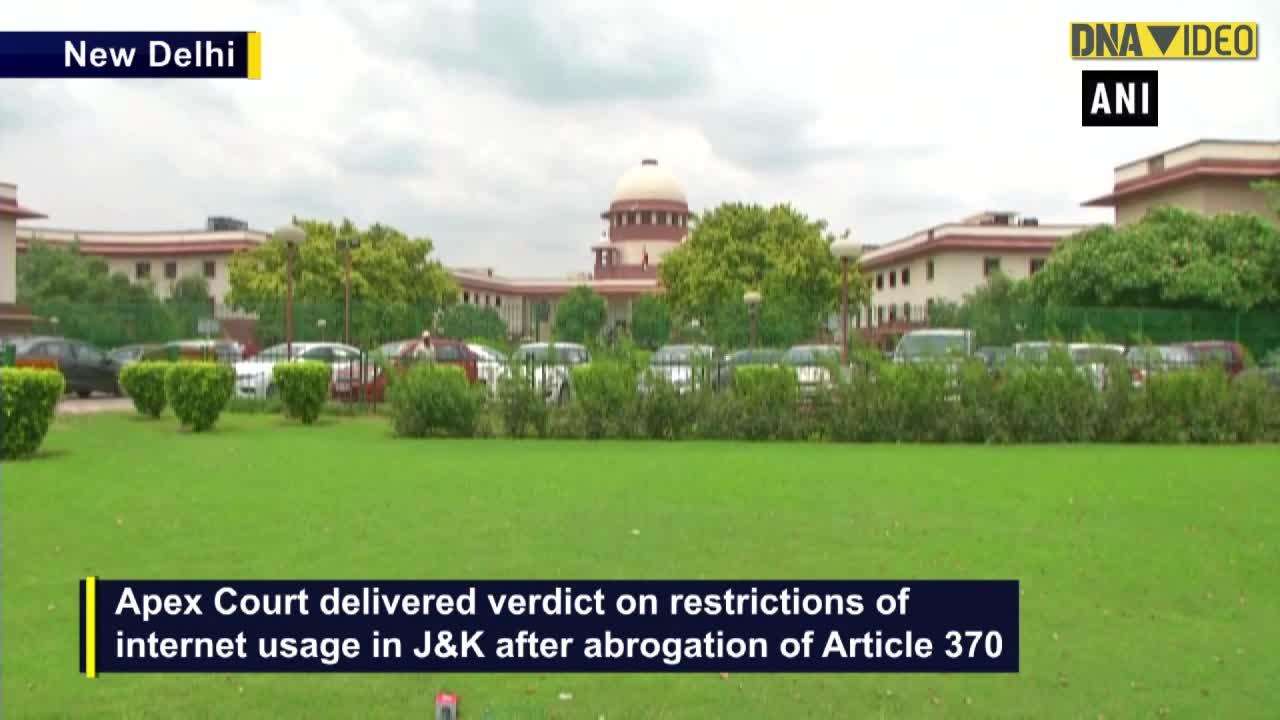 Indefinite internet ban is abuse of power: SC on J&K restrictions