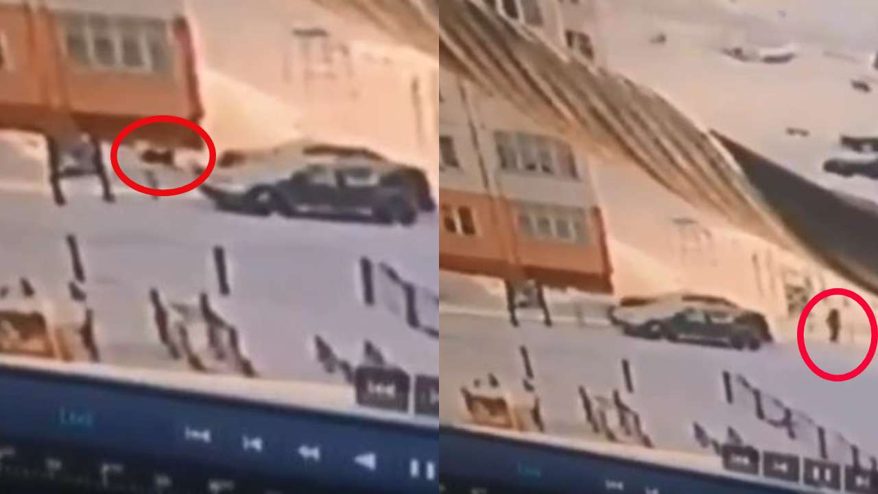 Unbelievable! Woman falls from 9th floor in Russia, gets up and walks ...