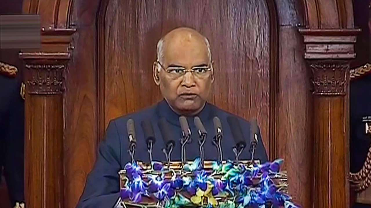 President Ram Nath Kovind addresses Parliament on first day of Budget ...