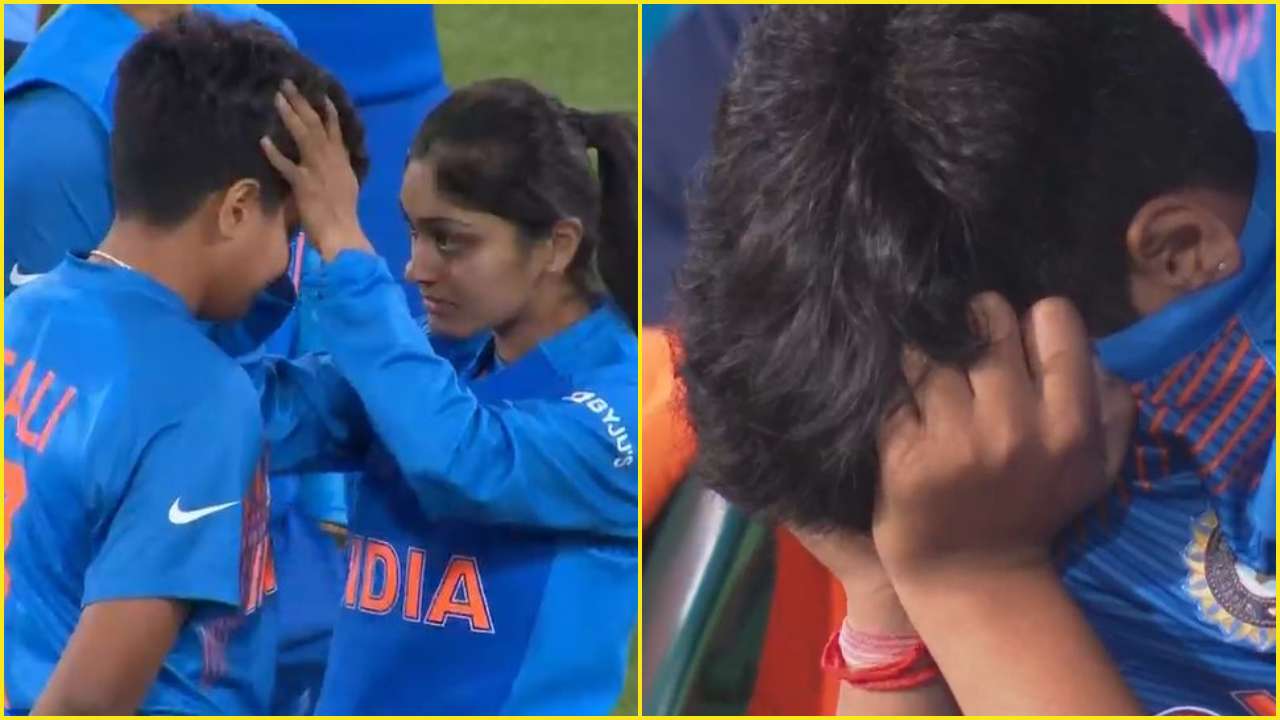 WATCH: Shafali Verma bursts into tears after India's T20 World Cup final loss to Australia