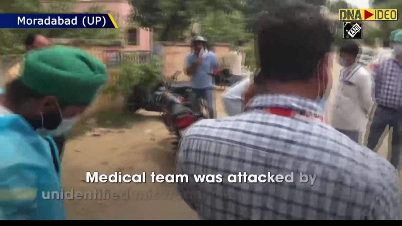 Medical team attacked, stones pelted at ambulance at UP’s Moradabad Medical team attacked, stones pelted at ambulance at UP’s Moradabad