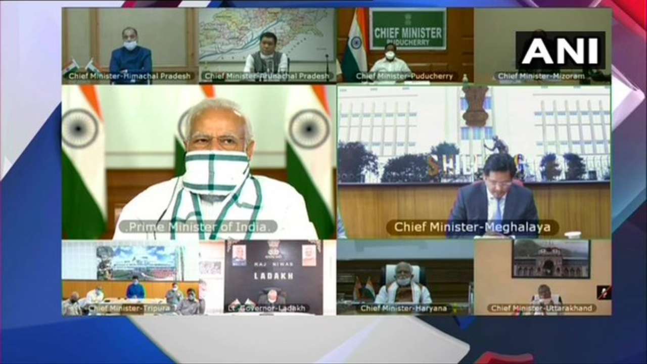 PM Modi interacts with Chief Ministers via video conferencing over ...