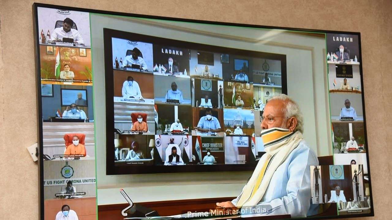PM Modi holds video conference with CMs to discuss COVID-19 containment ...