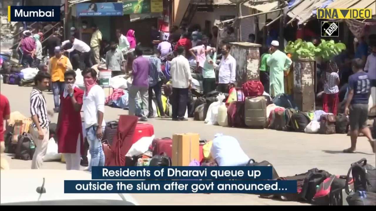 COVID-19: People in Dharavi stand in ‘never-ending’ queues to leave slum