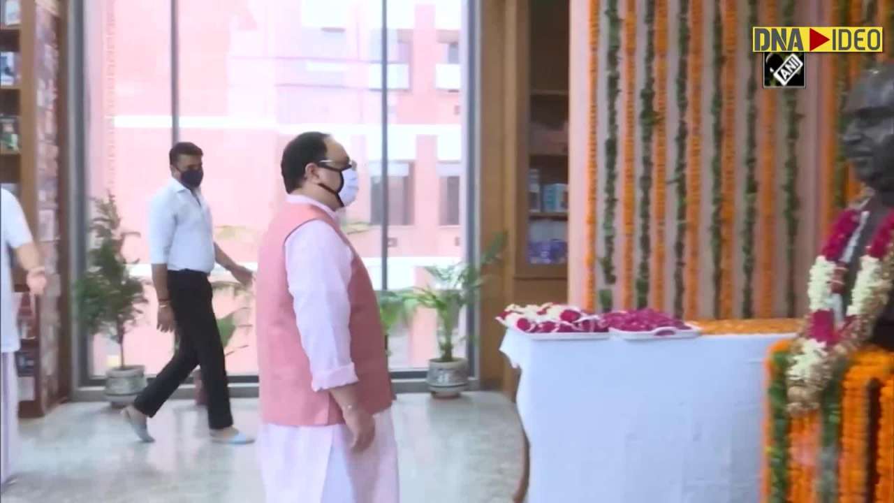 BJP President JP Nadda pays tribute to Dr Mookerjee on his birth ...