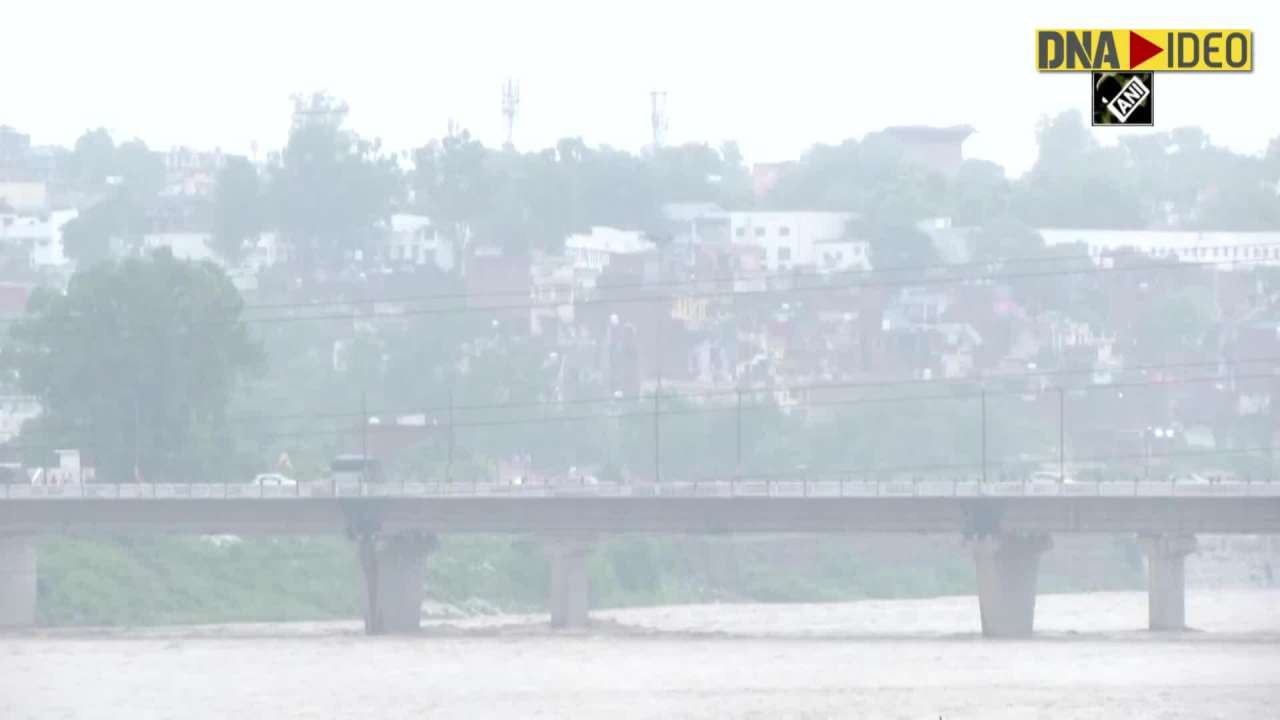 Jammu’s Tawi River water-level rises following heavy rainfall