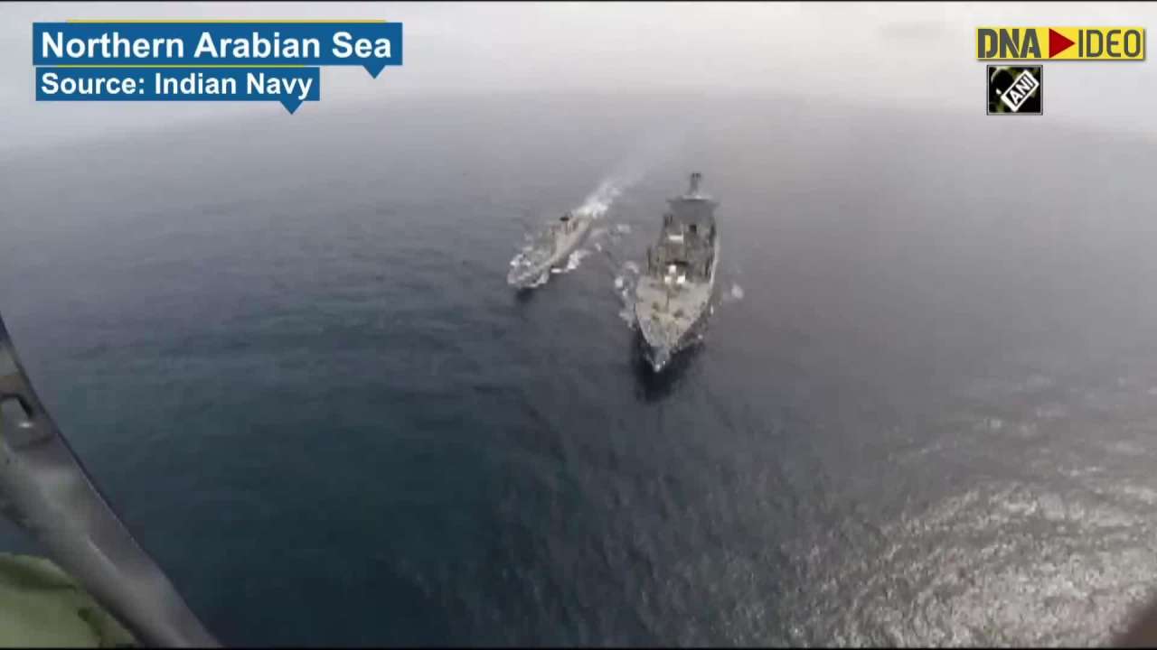 Watch: INS Talwar on mission-based deployment undertakes refueling with ...