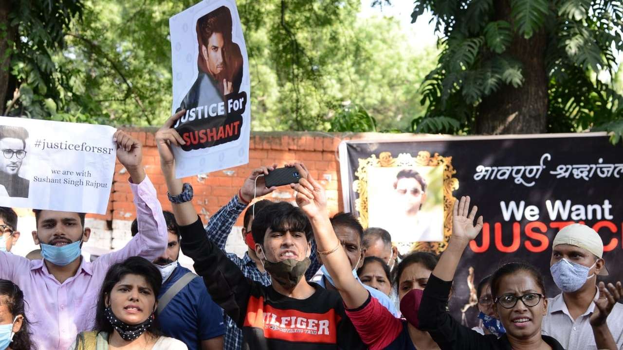 Protests at Jantar Mantar to demand justice for Sushant Singh Rajput