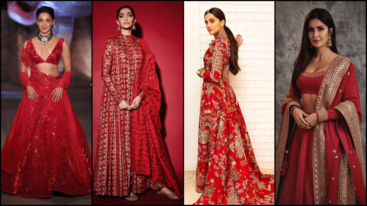 Navratri 2020 Colours - Red: Katrina Kaif, Sonam K Ahuja, Taapsee Pannu ...