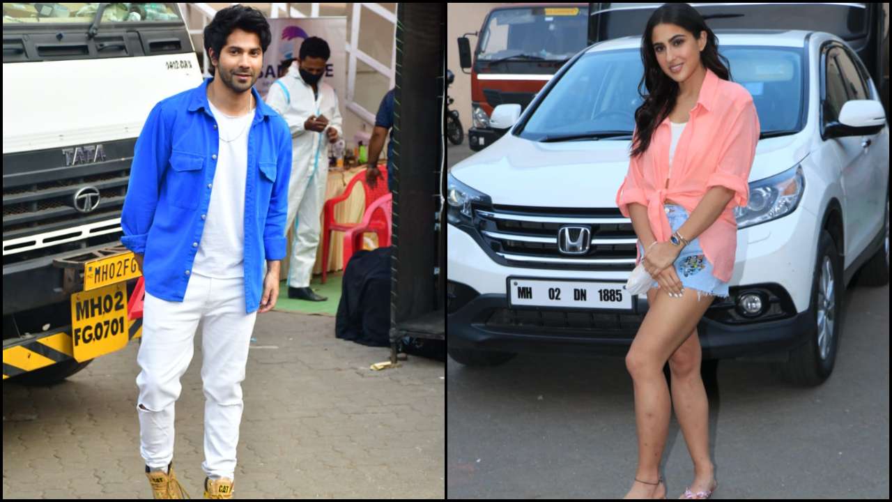 Photos: Varun Dhawan-Sara Ali Khan promote 'Coolie No 1'; actor dons ...